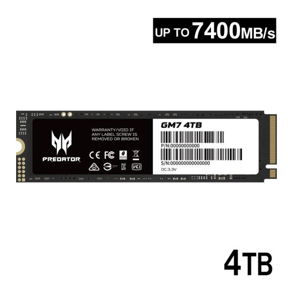 acer Acer Predator 4TB【3D NAND TLC】NVMe1.4 M.2 2280 PCIe acer Acer Predator 4TB【3D NAND TLC】NVMe1.4 M.2 2280 PCIe