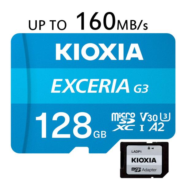 製品名:microSDXC UHS-I メモリカードメーカー:KIOXIA容 量:128GB（ユーザ領域約115.2GB）インター フェース:SDインターフェース規格準拠 UHS-IUHSスピードクラス:U3SDスピードクラス：Class1...