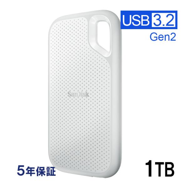【発売日：2026年05月09日】製品名：Extreme Portable SSD ポータブルSSDメーカー：サンディスク SanDisk型番：SDSSDE61-1T00-G46W容 量：1TBインターフェース：USB 3.2 Gen 2コ...