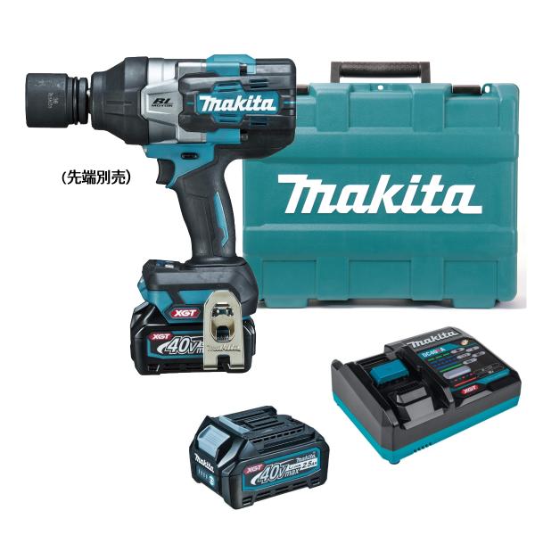 ※先端のソケットは別売りです。【商品内容】本体 TW001取扱説明書ケースBL4025B バッテリー2個DC40RA 充電器【商品詳細】クラス最強の最大締付けトルク1,350N・m※。40Vmax &amp; ハイパワーブラシレスモータによ...