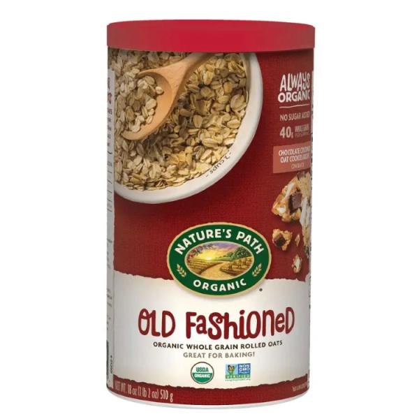 ネイチャーズパスのオールドファッションドオーツは、蒸して平らに伸ばしたオート麦の実です。濃厚でボリュームのあるオートミールに仕上がるため、オートミールクッキー、アップルクリスプ、マフィン、自家製グラノーラバーなど、人気のお菓子作りに最適です...