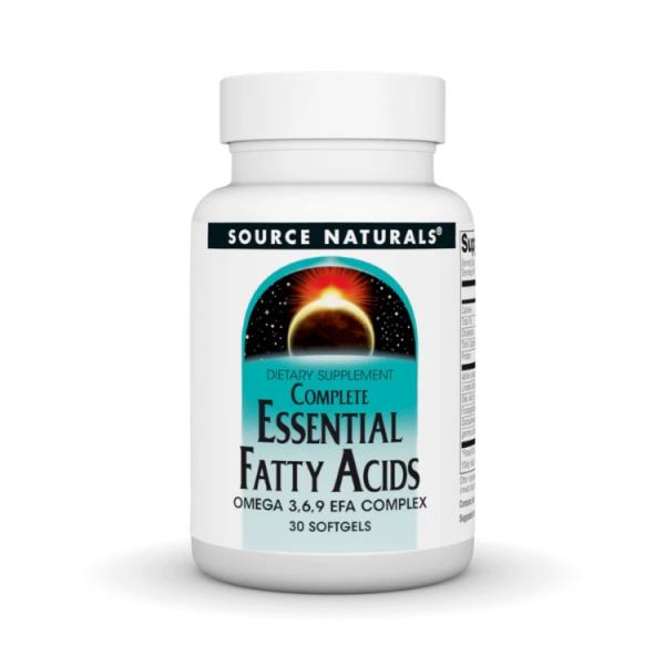 Source Naturals Complete 必須脂肪酸は、オメガ3、オメガ6、オメガ9脂肪酸のブレンドです。