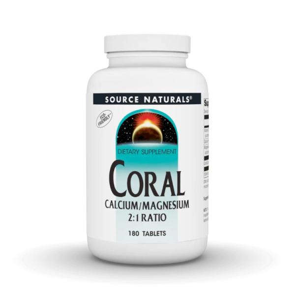 Source Naturals Coral Calcium/Magnesiumは環境に優しく、化石化した（死んだ）サンゴから採取されており、生きているサンゴに害を与えません。