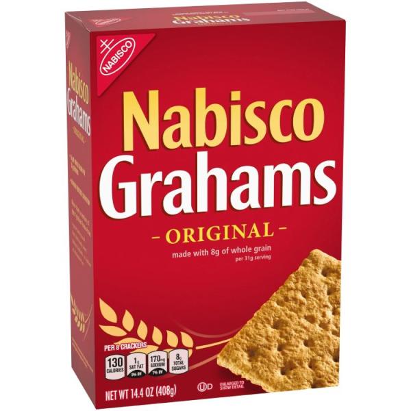 ナビスコ グラハム オリジナル グラハムクラッカー 408g クラシックなグラハム風味が楽しめる、サクッとした食感のスクエア型クラッカーです。ほどよい甘さで、そのままでもおいしくお召し上がりいただけます。 1食（31g）あたり全粒穀物8gを...