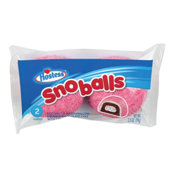 ホステス スノーボール チョコレートケーキ 2個入り。 チョコレートケーキをマシュマロで包み、ココナッツをまぶしたスナックケーキです。 中心にはクリーミーなフィリングが入っています。 ココナッツの食感とやさしい甘さが楽しめるスイーツ。 コー...