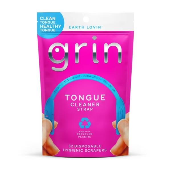 グリン タンクリーナー ストラップタイプは、大人用の使い切り舌クリーナーです。なめらかなエッジと凹凸のあるエッジを備えた両面仕様で、舌の表面に沿わせやすい設計となっています。ストラップ形状で持ちやすく、日々のオーラルケアに取り入れやすいのが...