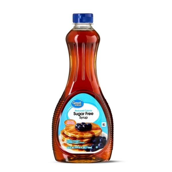 グレートバリュー 低カロリー シュガーフリーシロップ 約710ml。 通常のシロップと比べてカロリーを抑えた設計で、軽やかな甘みが楽しめるシロップです。 1本で約24回分使用でき、1回あたり約15kcalです。 全粒粉パンケーキやフレンチト...