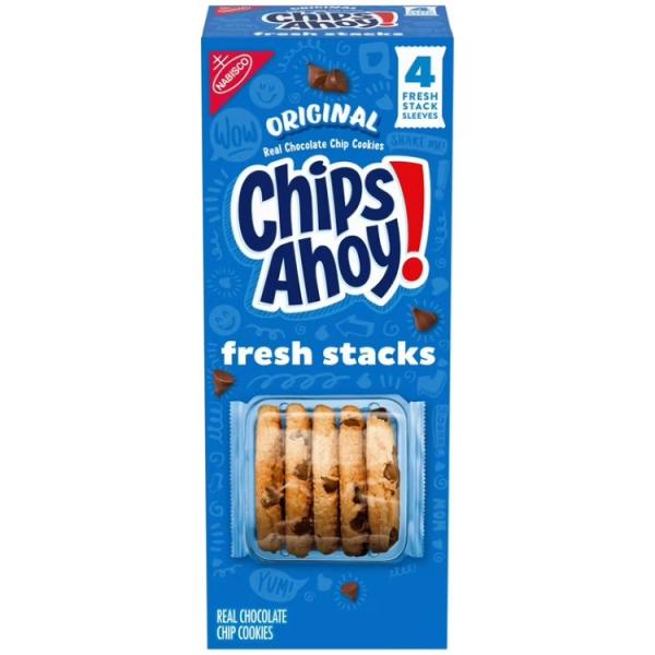 チップスアホイ オリジナル チョコチップクッキーは、カリッとした食感とチョコチップの甘さが楽しめる、アメリカ生まれの人気クッキーです。1箱にフレッシュスタック（個包装パック）が4つ入り、それぞれ5枚ずつクッキーが入っているので、いつでも新鮮...