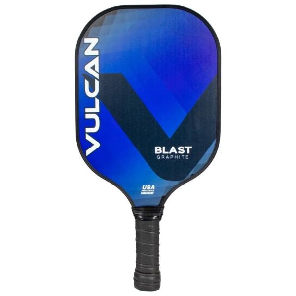 Vulcan Blast グラファイト ピックルボールパドル ブルー。あらゆるスキルレベルと年齢に対応し、世界で急成長しているスポーツ、ピックルボールを始める方にもぴったりのパドルです。Vulcan Blastは、パワーとコントロールを求め...