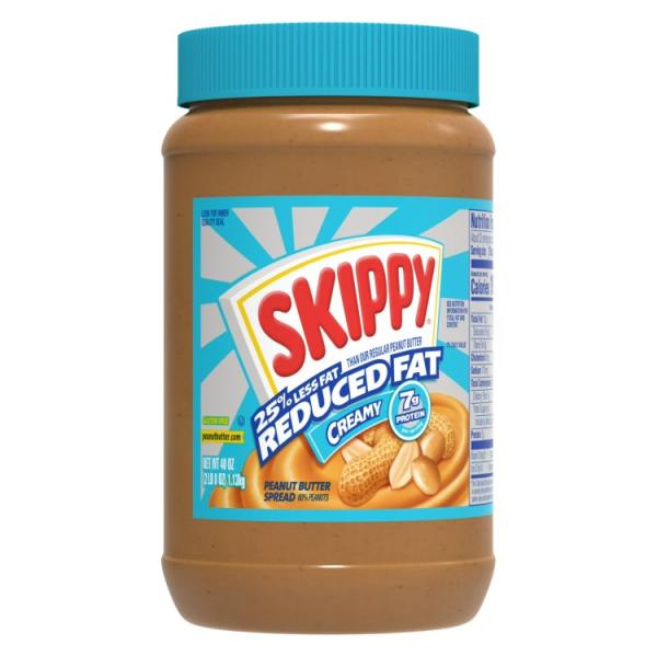 スキッピー 減脂肪 クリーミー ピーナッツバター 1134g プラスチック容器 1個入り。 通常のクリーミータイプと比べて脂肪分を25％抑えた、なめらかな口あたりのピーナッツバタースプレッドです。分離しにくく、油浮きが少ないため、スムーズに...