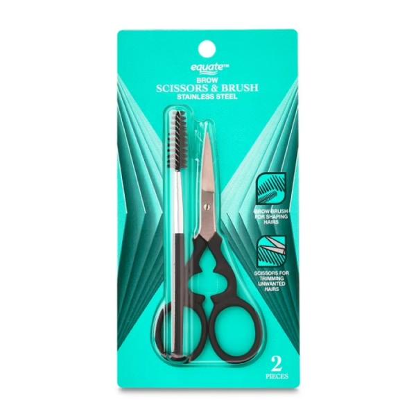 眉まわりのお手入れに便利なシザーとブラシの2点セットです。ステンレススチール製の眉用シザーは、眉まわりの細かな毛を整える際に使いやすい設計。デュアルエンドのブラシは眉の流れを整えたり、形を整える際に便利です。軽量で扱いやすく、自宅での眉ケア...