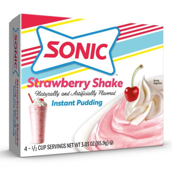 SONIC ストロベリーシェイク風味のプディングミックスは、甘酸っぱいストロベリーとまろやかなシェイクの味わいを楽しめる、インスタントタイプのデザートミックスです。牛乳を加えて混ぜるだけで、手軽になめらかなプディングが作れます。 冷たい牛乳...