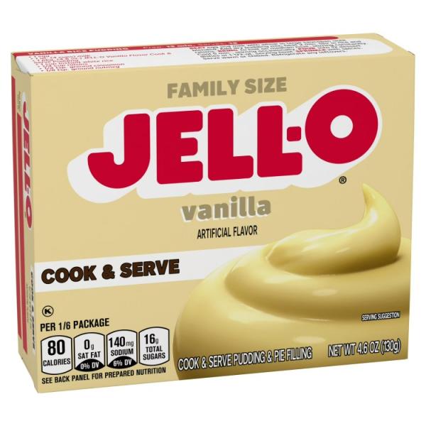 ジェロ クック＆サーブ バニラ プリンミックス＆パイフィリングは、バニラ風味が楽しめるデザートの素です。 牛乳と混ぜて加熱するだけで、手軽にプリンやパイフィリングが作れます。 温かいままでも冷やしても楽しめる、なめらかな食感が特徴です。 1...