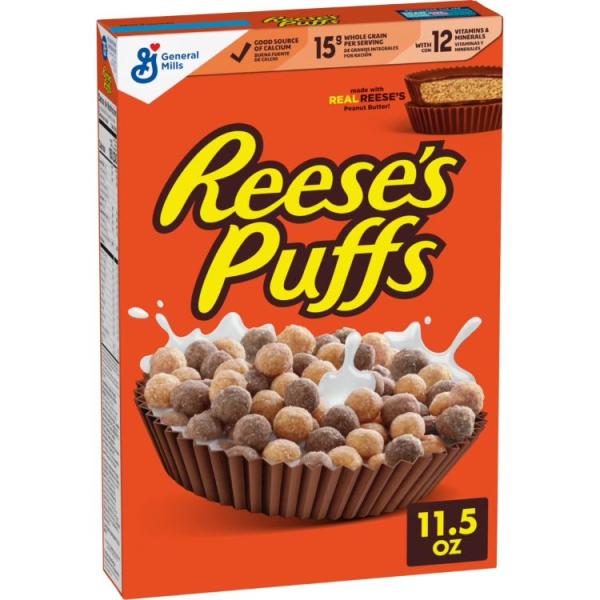 チョコレートの風味とピーナッツバターの味わいを組み合わせた、サクサク食感のシリアルです。牛乳をかけて、朝食としても楽しめます。 本物のリーシーズ ピーナッツバターを使用した、甘くてクリスピーなコーンパフタイプのシリアル。子どもから大人まで楽...