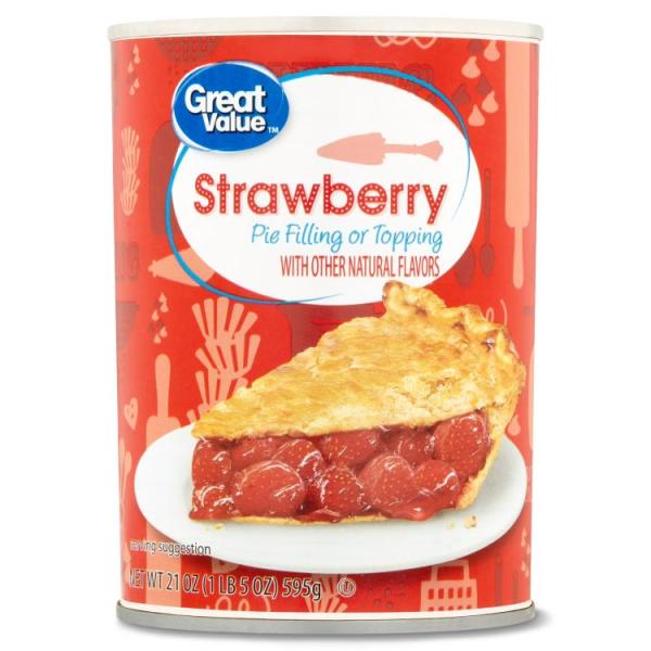 グレートバリュー ストロベリーパイフィリング＆トッピングは、いちごの風味が楽しめるデザート用フィリングです。 開封してそのまま使えるため、パイやケーキ作りを手軽に楽しめます。 チーズケーキやアイスクリームのトッピングとしても使いやすく、さま...