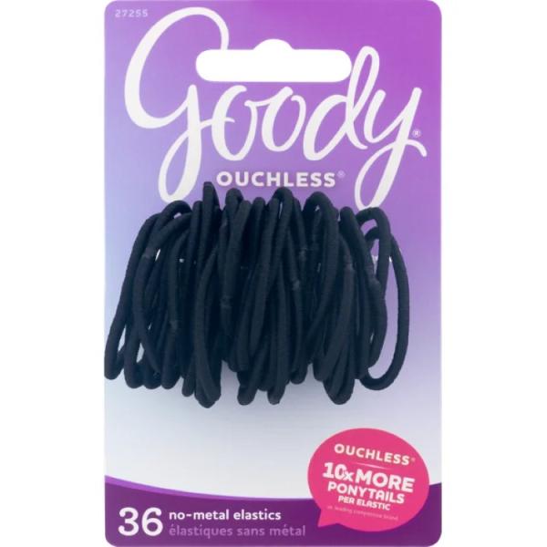 細めの髪にも使いやすい、グッディのオッチレスヘアゴム2mm・36本セットです。コンパクトなサイズ感で、ポニーテールや三つ編み、まとめ髪など幅広いスタイルに対応します。金属パーツを使用しない設計で、やさしい使い心地が特長のシンプルなヘアアクセ...