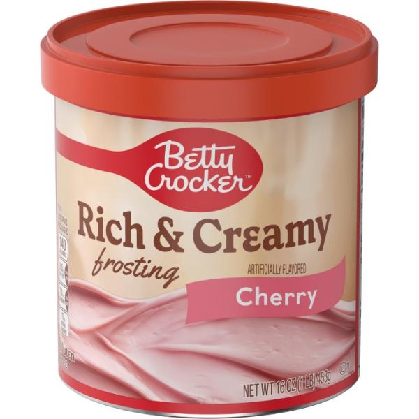 ベティクロッカー リッチ＆クリーミー チェリー フロスティングは、なめらかでクリーミーな食感を楽しめるチェリー風味のフロスティングです。ケーキ、カップケーキ、クッキーなどにそのまま塗って、手軽にデコレーションできます。スプリンクルなどのトッ...