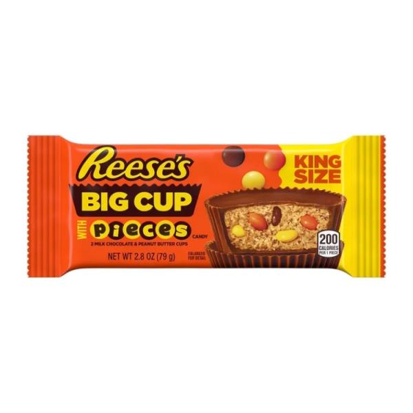 ピーナッツバターとミルクチョコレートの定番の組み合わせに、カラフルなリーシーズピースを加えた食感も楽しいチョコレート菓子です。なめらかなチョコレートの中に、ピーナッツバターとキャンディの粒感が合わさり、ひと口ごとに異なる食感が楽しめます。持...