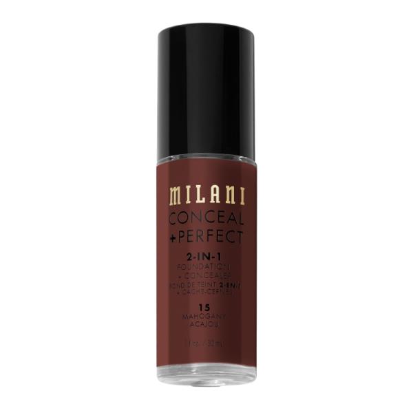 Multi-tasking 2-in-1 foundation + concealer Medium-to-full coverage Natural matte finish Longwear, oil-free formula Wate...