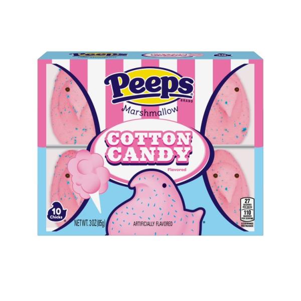 PEEPS コットンキャンディ風味 マシュマロチックは、イースターシーズンにぴったりのひよこ型マシュマロスイーツです。コットンキャンディをイメージした甘い風味が楽しめる、遊び心のあるフレーバーのPEEPSです。 ふんわりとしたマシュマロで、...