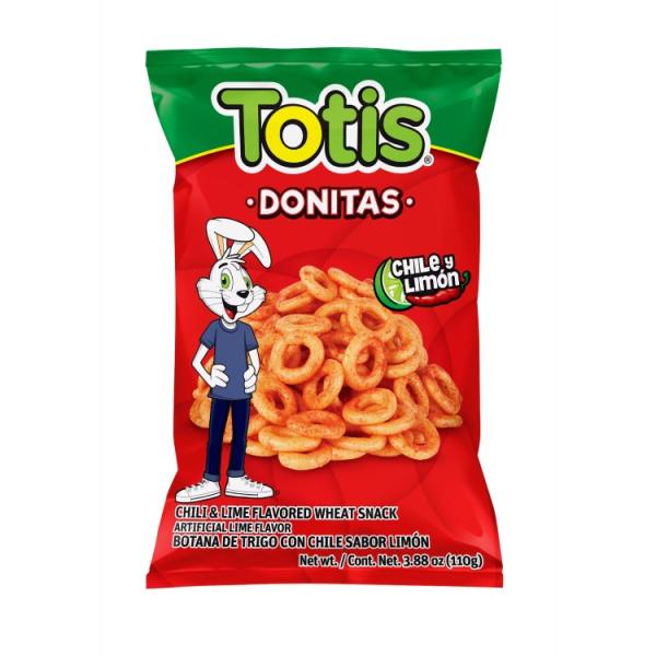 チリライム リングスナックは、リング型の小麦スナックに、メキシコ風のチリライムシーズニングをたっぷりまぶした風味豊かなスナックです。チリのほどよい辛さとライムの爽やかな酸味が広がり、クセになる味わいを楽しめます。 軽やかでサクサクとした食感...