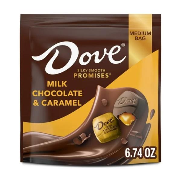 なめらかなキャラメルを、コクのあるミルクチョコレートで包み込んだ、ダヴ プロミス ミルクチョコレート キャラメルのキャンディバッグです。口に入れた瞬間に広がる、ミルクチョコレートとキャラメルのバランスのとれた味わいが特長です。ひと粒ずつ上品...