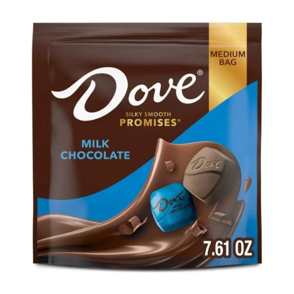 上質なカカオを使用した、ダヴ プロミス ミルクチョコレートのキャンディバッグです。まろやかでなめらかな口どけのミルクチョコレートを、ひと粒ずつ個包装しています。上品なホイル包装は、パーティー用のお菓子としても使いやすく、自宅やオフィスのキャ...