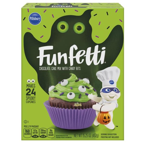 ピルズベリー ファンフェッティ スライム チョコレート ケーキミックスは、チョコレートケーキにカラフルなキャンディビッツを加えた、ハロウィン仕様のケーキミックスです。濃厚なチョコレート風味と、スライムをイメージした楽しい見た目を楽しめます。...