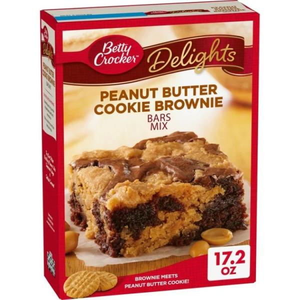 ブラウニーとピーナッツバタークッキーを組み合わせた、バータイプの製菓ミックスです。チョコレート風味のブラウニー生地に、ピーナッツバタークッキー生地を重ねた、食べ応えのある仕上がりを楽しめます。作り方は、必要な材料を加えて混ぜ、型に流して焼く...