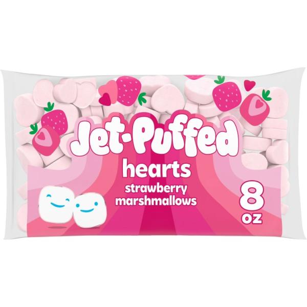 ジェットパフド ハート ストロベリーマシュマロは、いちご風味が楽しめるハート型のマシュマロです。 ふんわりとしたやわらかな食感とやさしい甘さが特徴で、デザートのトッピングやおやつに適しています。 見た目も華やかで、イベントやパーティーシーン...