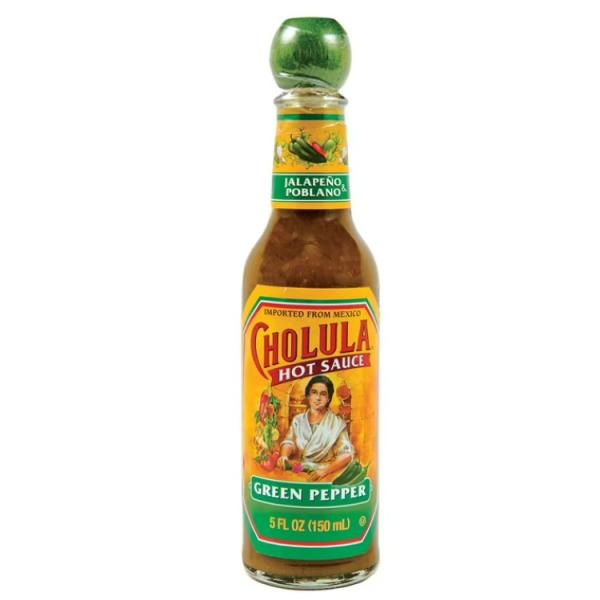 チョルーラ グリーンペッパー ホットソース コーシャ 150mL ガラスボトル ハラペーニョとポブラノペッパーにスパイスを加えた、爽やかでほどよい辛さのグリーンペッパーソース。メキシカン料理との相性は抜群で、タコスやライスボウルのトッピング...