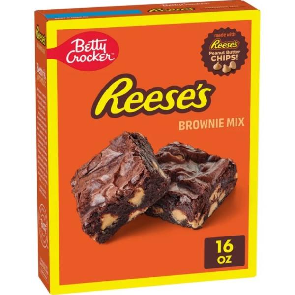リーシーズのピーナッツバターチップを使用した、コクのある味わいが楽しめるブラウニーミックスです。チョコレート生地の中にピーナッツバターの風味が加わり、親しみのある組み合わせを手軽に楽しめます。作り方はパッケージ記載の手順に沿って材料を加え、...
