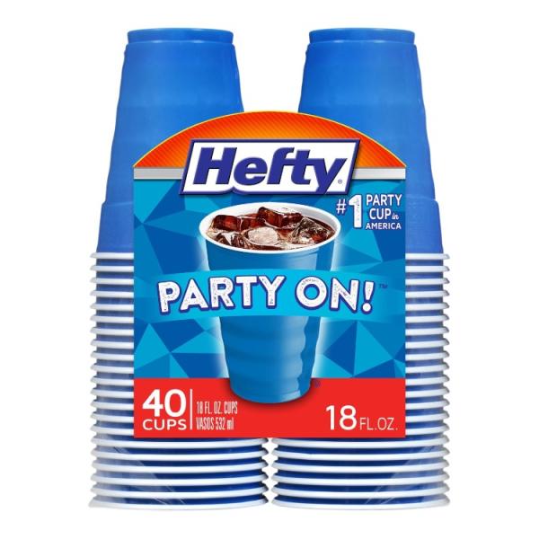 【商品説明】Hefty Party On! 使い捨てプラスチックカップ（マリンブルー・18oz）40個入りです。【特徴】・持ちやすいイージーグリップデザインで安定した握り心地・しっかりとした耐久性のある丈夫な素材を使用・お気に入りの飲み物を...
