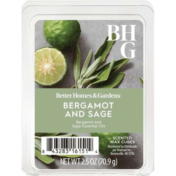 Bergamot and Sageの香り付きワックスメルトパック2.5oz（約71g）1点入り。ベルガモット、セージ、グリーンティーを組み合わせた、気分を明るくしてくれる香りです。明るさのあるハーバルな香りが、自然で心地よい雰囲気を演出しま...