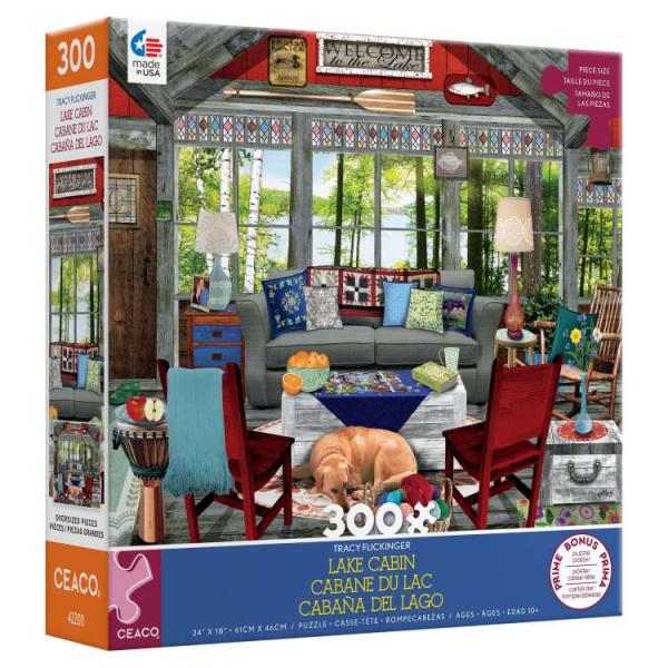 Ceaco Lake Cabinの300ピースパズルです。