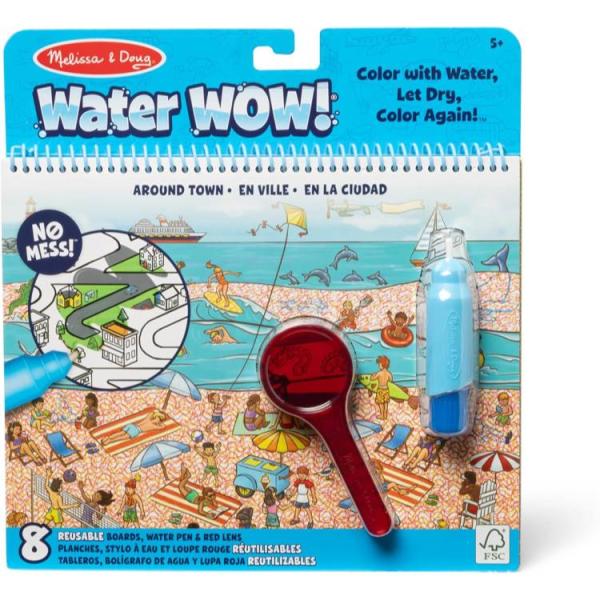 街の風景をテーマにした、水で楽しめるデラックス版アクティビティブックです。ページに水を塗るとイラストが鮮やかに現れ、乾くと元に戻るため、何度でも繰り返し遊べます。アクティビティブックには、繰り返し使える全8ページと、水を入れて使う専用ウォー...