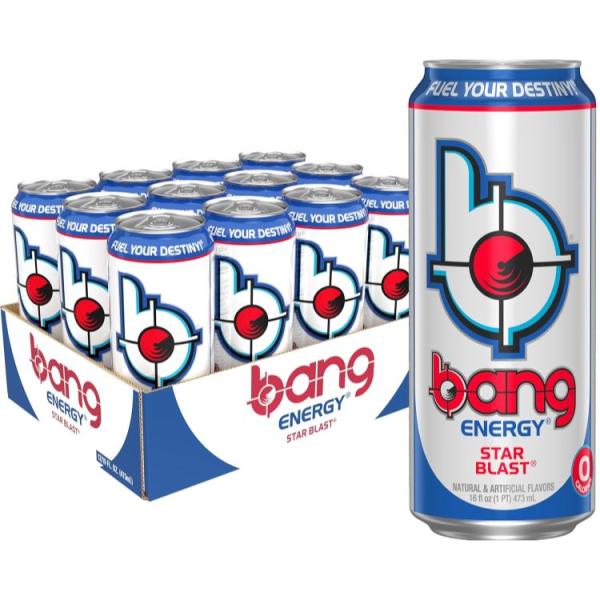 バング エナジードリンク。 1本あたり300mgのカフェインを含む、すっきりとした飲み心地のエナジードリンクです。 糖類・カロリー・炭水化物不使用で、日常のさまざまなシーンに取り入れやすい設計です。 CoQ10や必須アミノ酸（EAA・BCA...