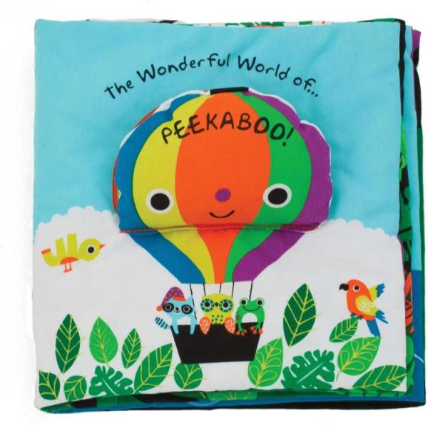 メリッサ＆ダグ ケーズキッズ ワンダフルワールド オブ ピーカブーは、とびらをめくって動物たちを探しながら遊べる布製のしかけ絵本です。ジャングルの動物や空を飛ぶ仲間たちなど、さまざまなシーンが描かれており、それぞれの場面に5種類以上のいない...