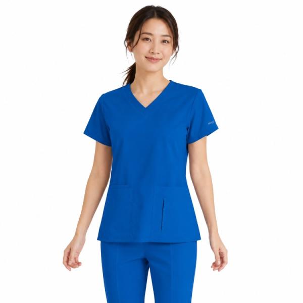 Grey's Anatomy by BarcoのCora 4ポケットトップは、やわらかな肌ざわりと動きやすさを兼ね備えたレディース用スクラブトップです。吸湿性に優れた素材が汗によるムレを軽減し、忙しいシーンでも快適な着心地をキープ。スポーツ...