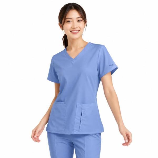 Grey's Anatomy by BarcoのCora 4ポケットトップは、やわらかな肌ざわりと動きやすさを兼ね備えたレディース用スクラブトップです。吸湿性に優れた素材が汗によるムレを軽減し、忙しいシーンでも快適な着心地をキープ。スポーツ...