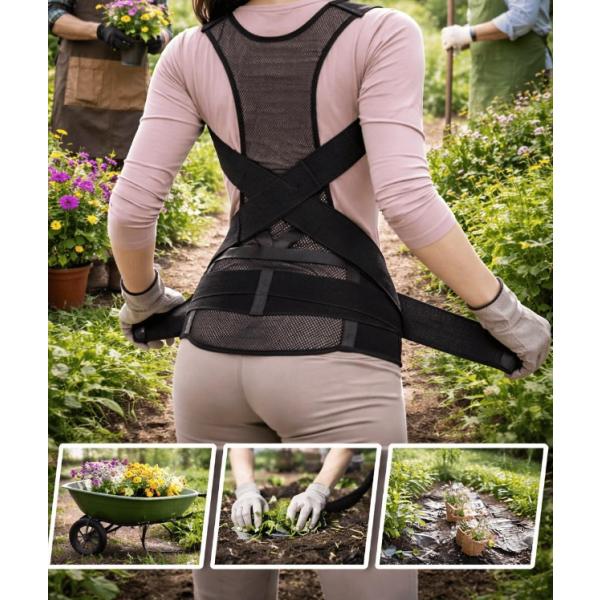 L　(身長 170~180cm・ヒップ 65〜125cm)最近猫背が気になる…肩こりに悩んでいる下腹ぽっこりが気になる老けて見えるようになった本体：ポリエステル100%肩ベルト：ポリエステル100％肩ベルトゴム部分：ポリエステル100％腰ベ...