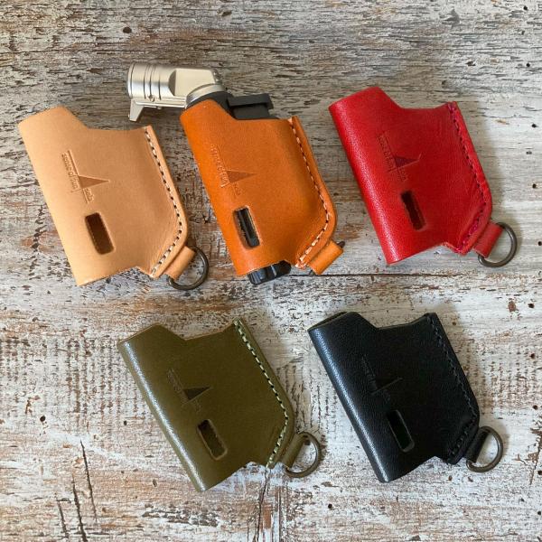 SOTOのマイクロトーチ COMPACT(コンパクト)　ST-485　ST-486用の本革カバーです。(ガストーチは付いていません)対応機種　COMPACT ST-485　　ACTIVE ST-486フック付きタイプ燃料確認用の窓を設けてい...