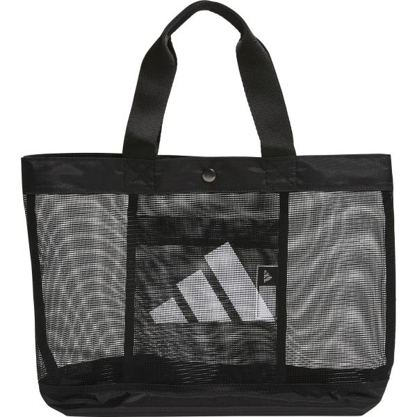 アディダス adidas キッズ メッシュ トート バッグ 子供 ジュニア スイムバッグ 手提げバッグ 軽量 機能性 耐久性 内ポケット ビッグロゴ スナップボタン 水泳 プール ビーチ   ZK534　アディダスのメッシュ トート バッグ...