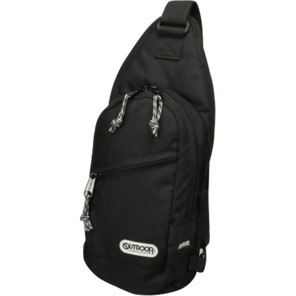 アウトドアプロダクツ OUTDOOR PRODUCTS OUTDOOR PRODUCTS CODURA SERIES ボディバッグ ブラック  6223210　コンパクトながら必要最低限の荷物はしっかり入ります。500mlのペットボトル収納...