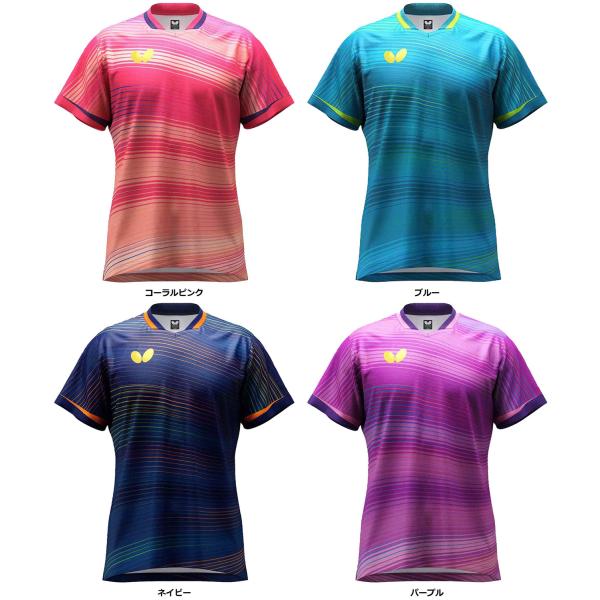 バタフライ Butterfly エリスター11・Tシャツ 男女兼用 ゲームシャツ トップス JTTA公認 吸水速乾 伸縮 軽量 光沢 試合 大会 トレーニング チーム 部活 メンズ レディース  46510　卓球　※本製品と『エリスター11...