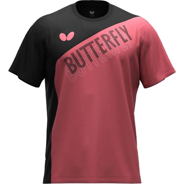 バタフライ Butterfly ノイアル Tシャツ 半袖 トップス ウエア メンズ レディース 男性 女性 吸水 速乾 伸縮 トレーニング 部活動 クラブ サークル 練習 合宿 移動着 普段着  47430　卓球　吸水速乾に優れた柔らかい生...