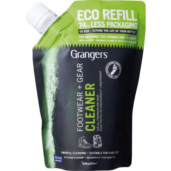 グランジャーズ Granger's フットウェア + ギアクリーナー エコリフェル 275ml シューズクリーナー リュッククリーナー 汚れ落とし 詰め替え 洗剤  1500026　アウトドア　素材にダメージを与えることなく、強力な洗浄力で...