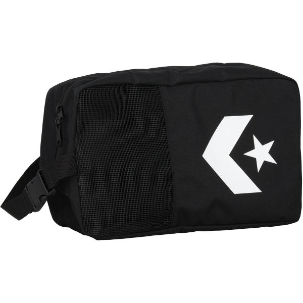 コンバース CONVERSE ハーフメッシュシューズケース  C2554097　コンバースのハーフメッシュシューズケース。メッシュを採用することで、通気性にも優れ、中身も見えるデザイン。バックルを外してバックパックにも取り付け可能。ファスナ...