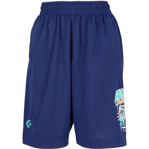 コンバース CONVERSE JR. プラクティスパンツ   ポケット付き   CB452851　バスケット　コンバースのジジュニアバスパン。カレッジロゴをイメージするグラフィック。柔らかな肌触りに吸汗速乾を兼ね揃えたスポーツ向けアイテム。...