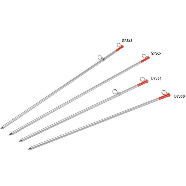 ダンノ DANNO アルミロープスティック L146 1段式 アルミニウム 杭 グランドロープ グランドマーカー トラロープ ロープスティック 運動会 体育祭 グラウンド  D7352　軽くてサビにくいアルミ製のクイです。  爆買